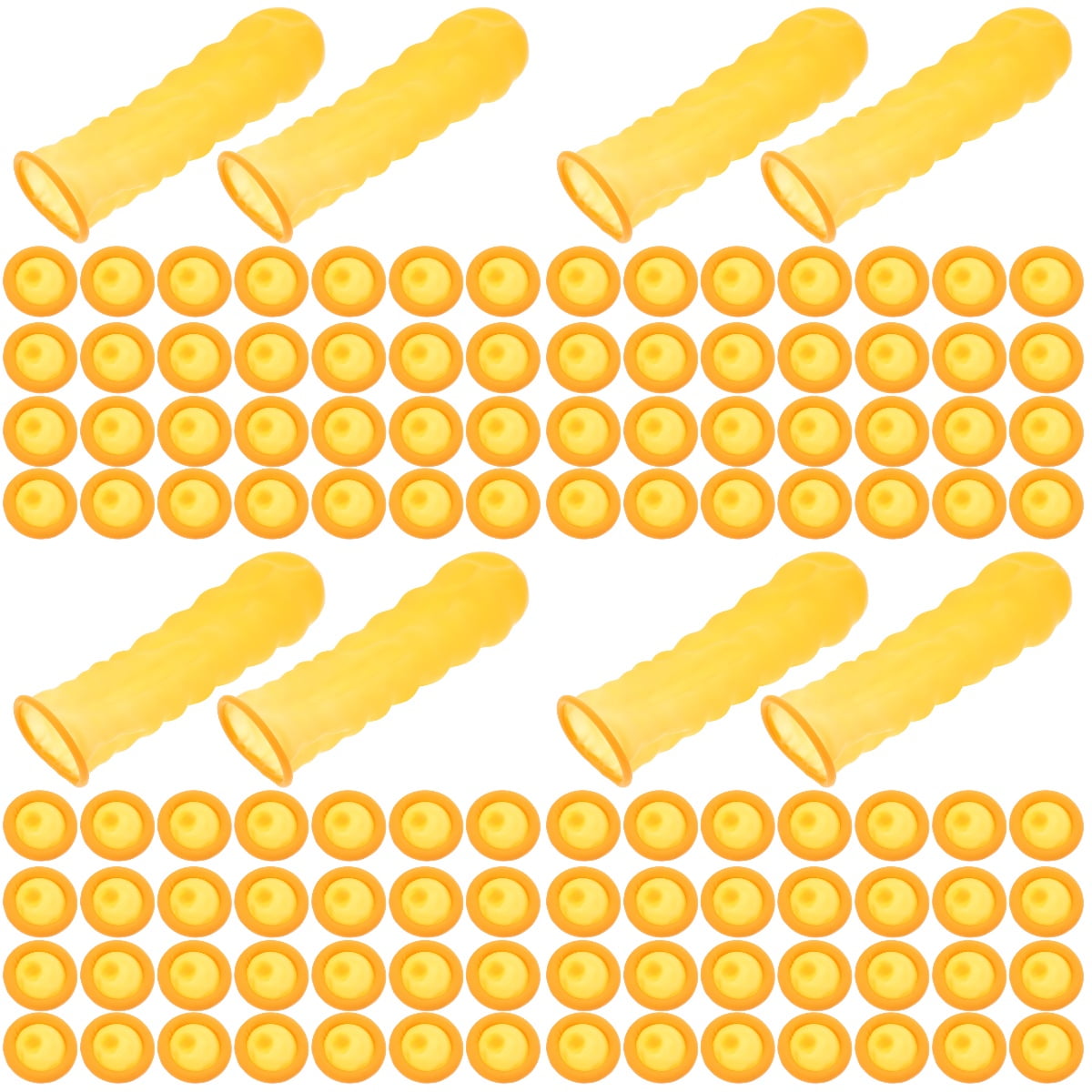 HOMEMAXS 400 pcs Butyronitrile Finger Covers Anti-wear Finger ...