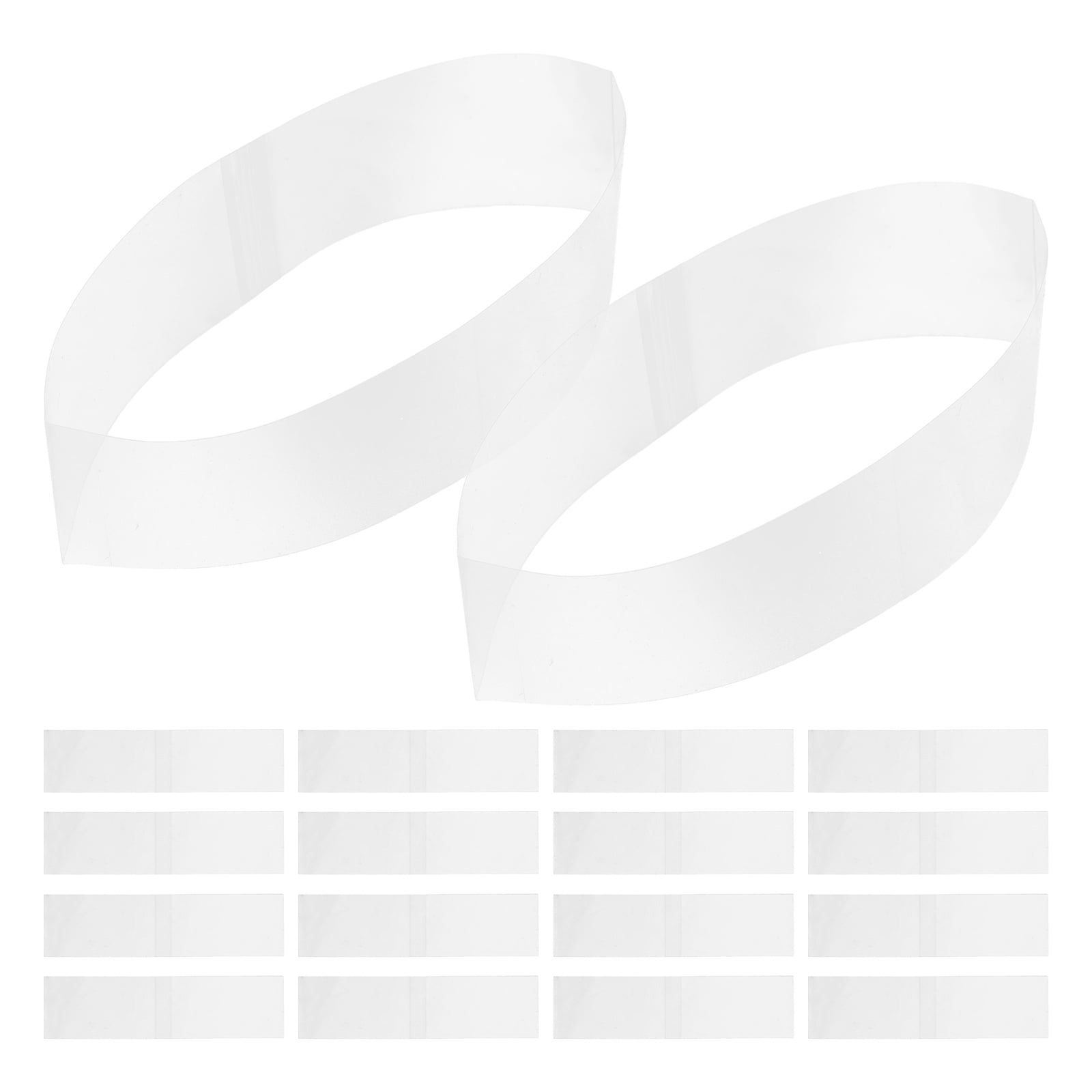 HOMEMAXS 400pcs Heat Shrink Wrap Bands Bottles Shrink Bands Clear PVC ...