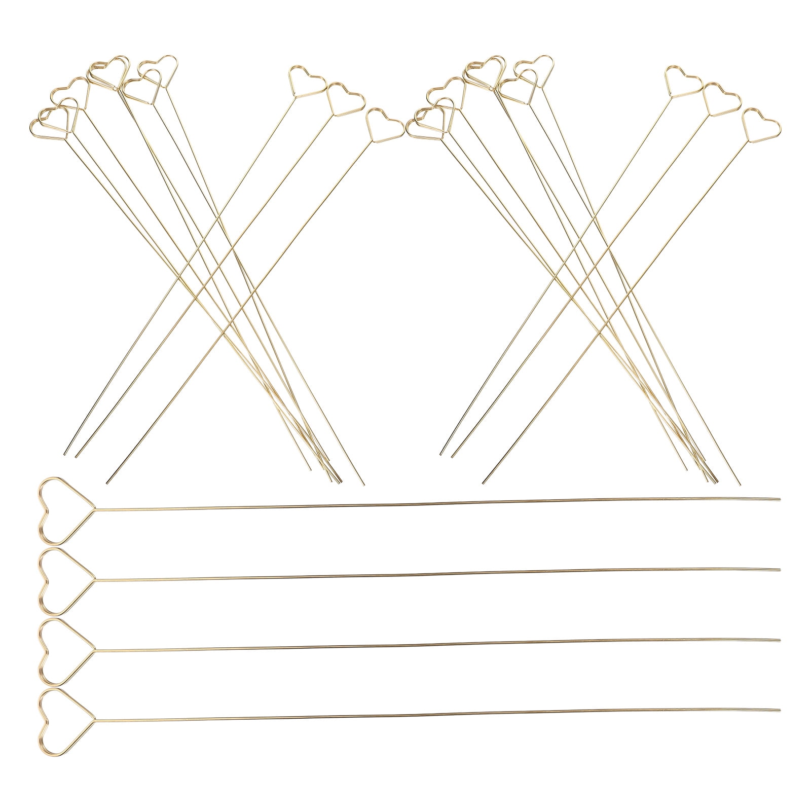 HOMEMAXS 40pcs Floral Pick Card Holders Metal Wire Floral Place Card ...