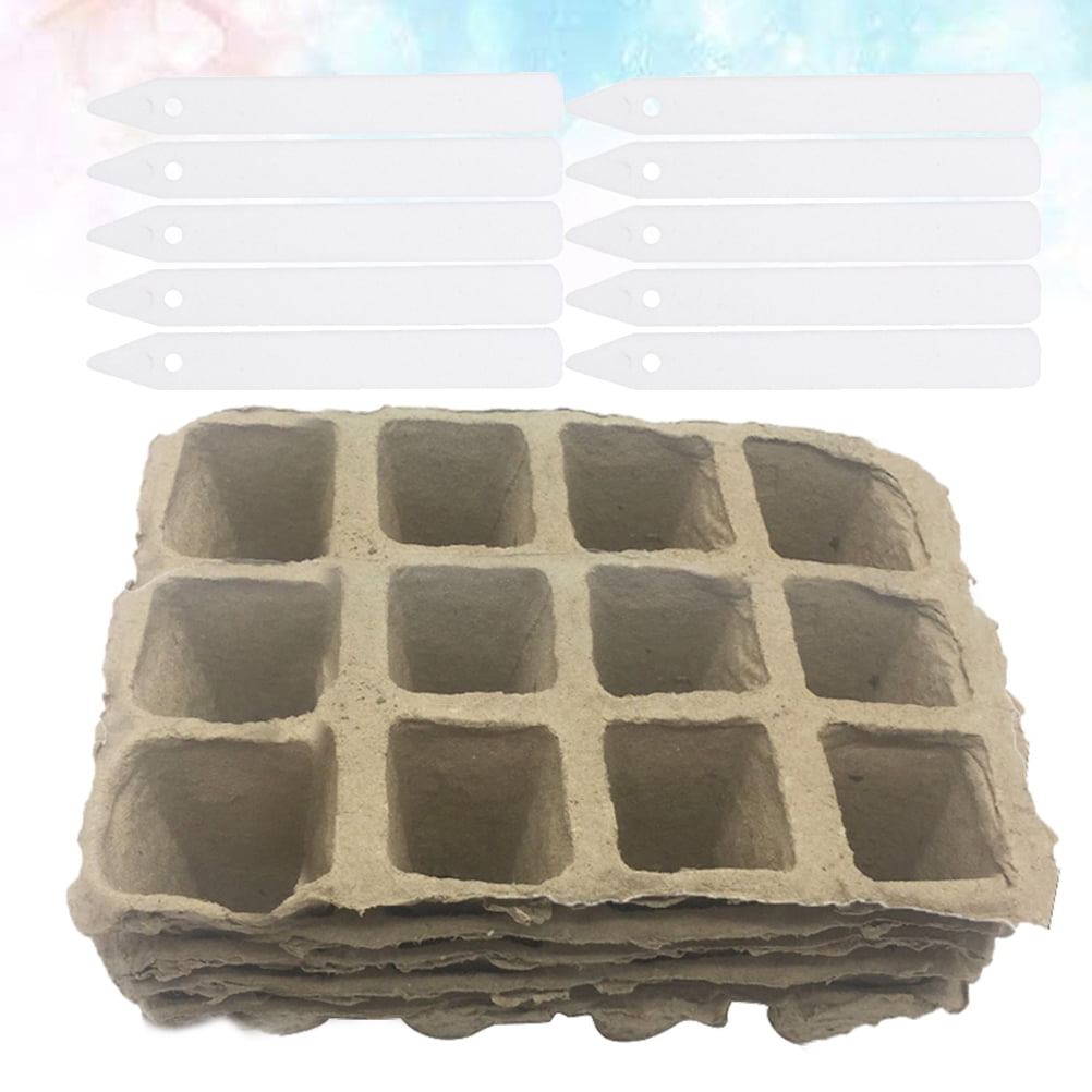 HOMEMAXS 40pcs Germination Pots Corrugated Paper Germination Trays ...