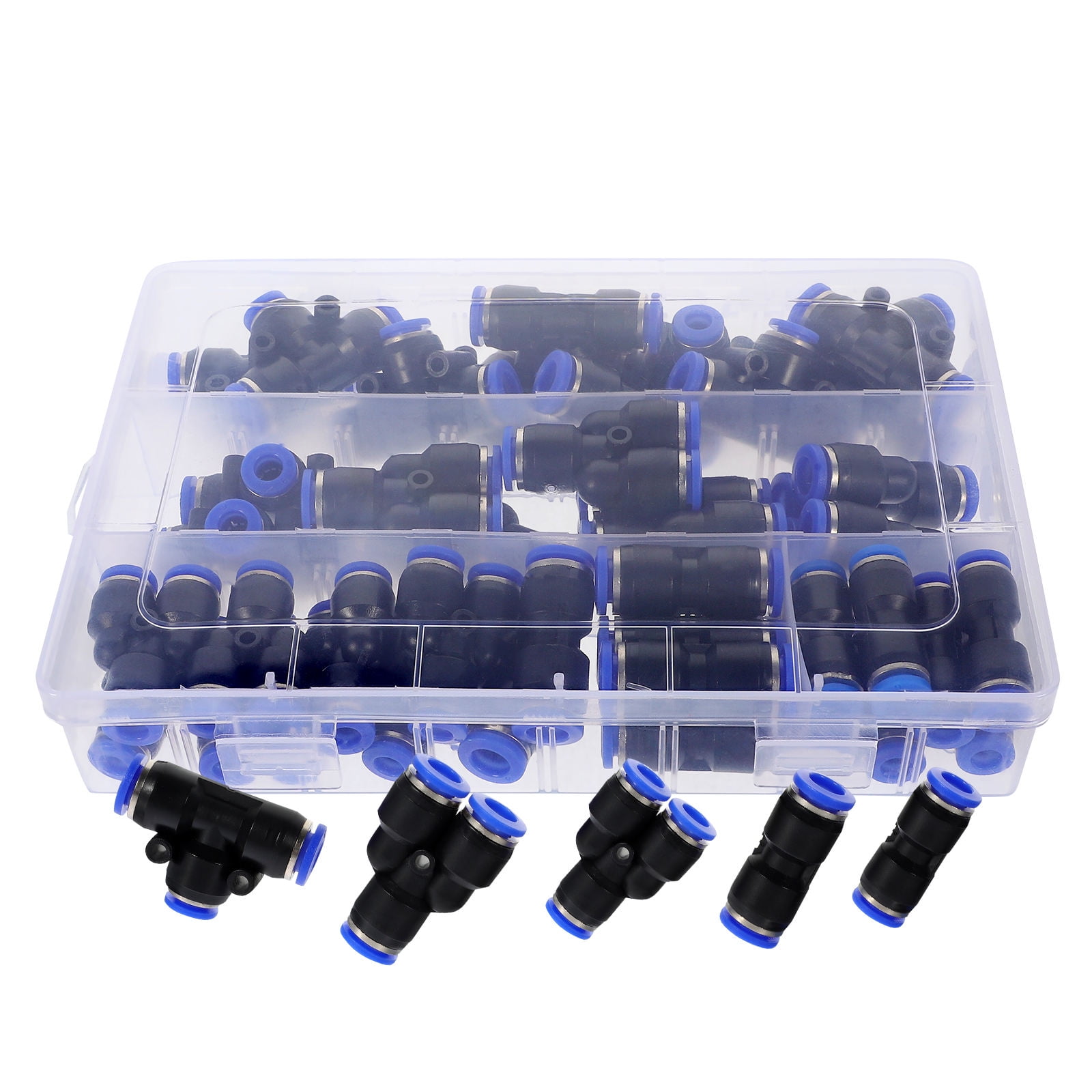 HOMEMAXS 42pcs Air Hose Fittings Push To Connect Adapter Automotive Air ...