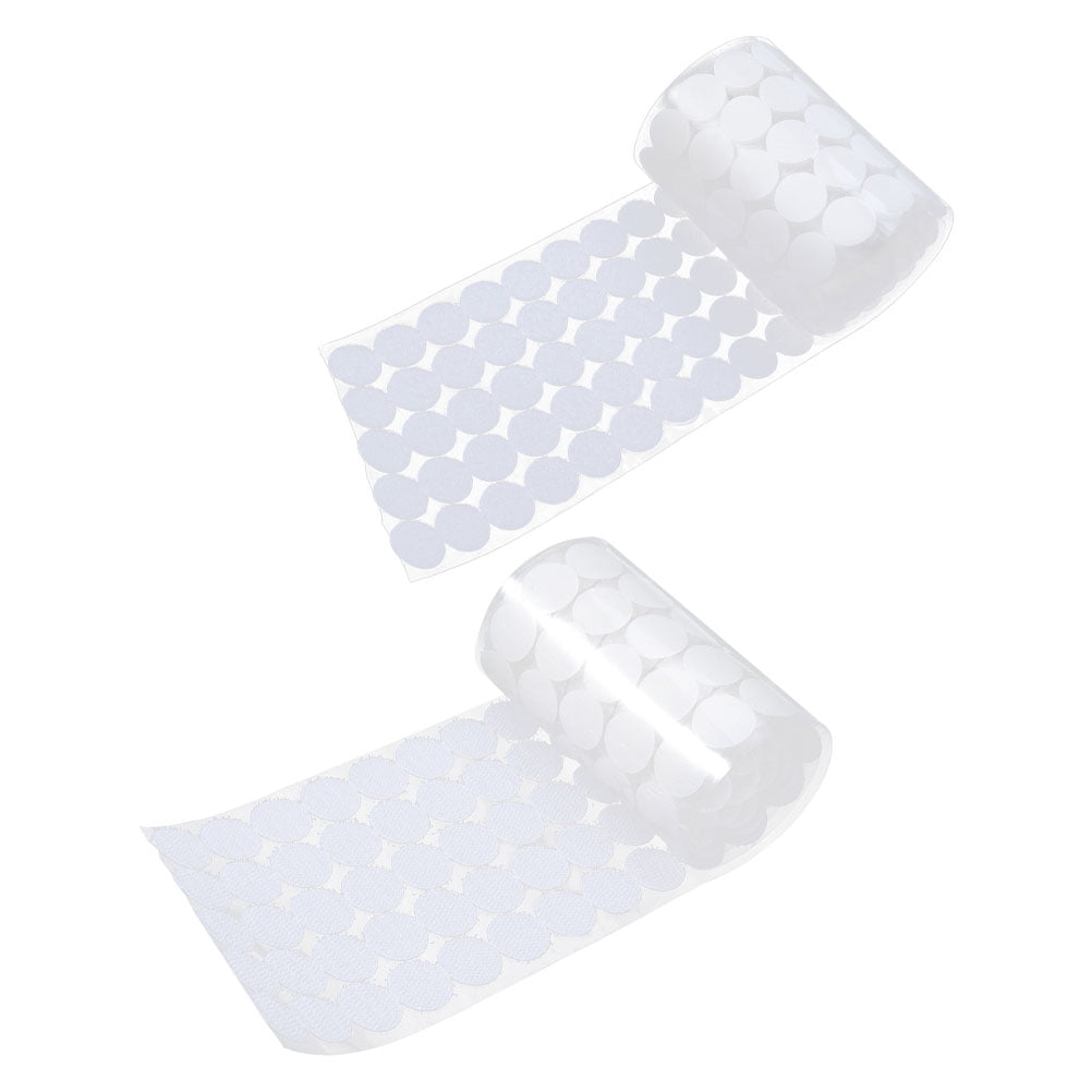 HOMEMAXS 450 Pairs of White Adhesive Dots Round Tape Hook and Loop for ...