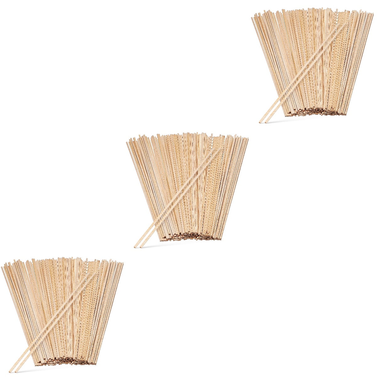 HOMEMAXS 450 pcs Unfinished Wood Sticks Wood Strips DIY Models Making ...