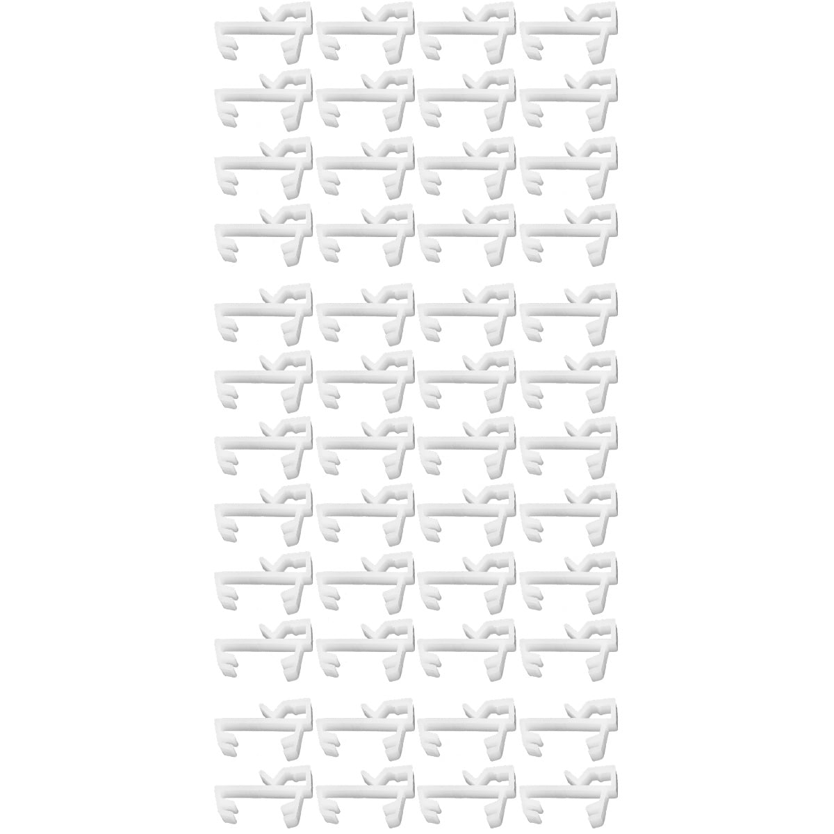 HOMEMAXS 48 pcs Blind Clips Valance Baffle Clamps Replaceable Blind ...