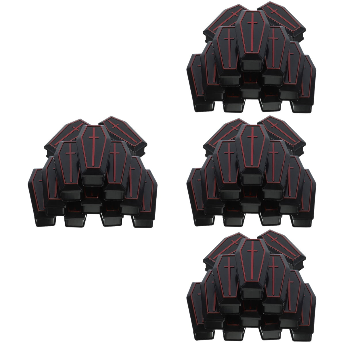 HOMEMAXS 48 pcs Halloween Mini Coffin Boxes Model Miniature Coffin Prop ...