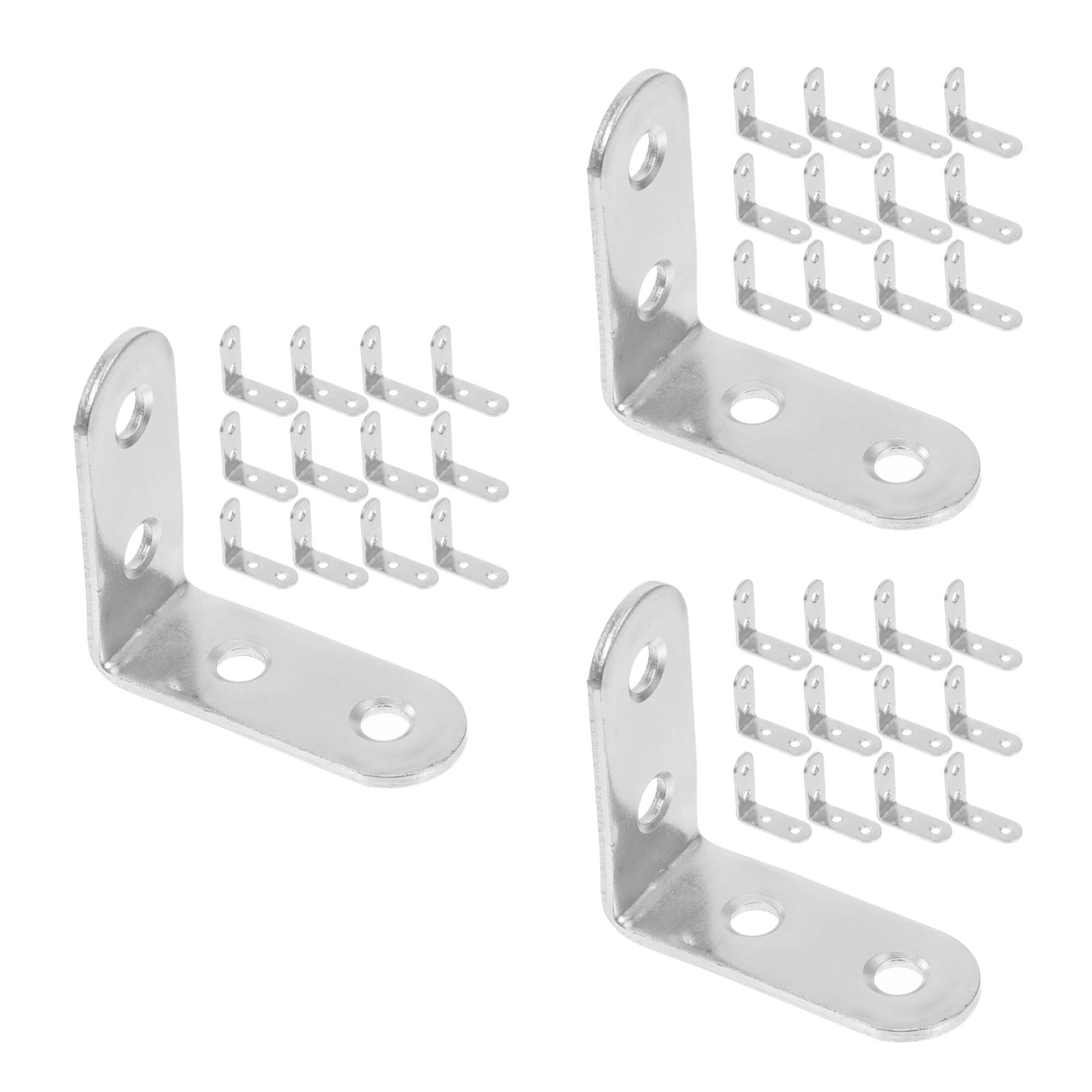 HOMEMAXS 48 pcs L Bracket Corner Bracket L Brackets for Shelves Small ...