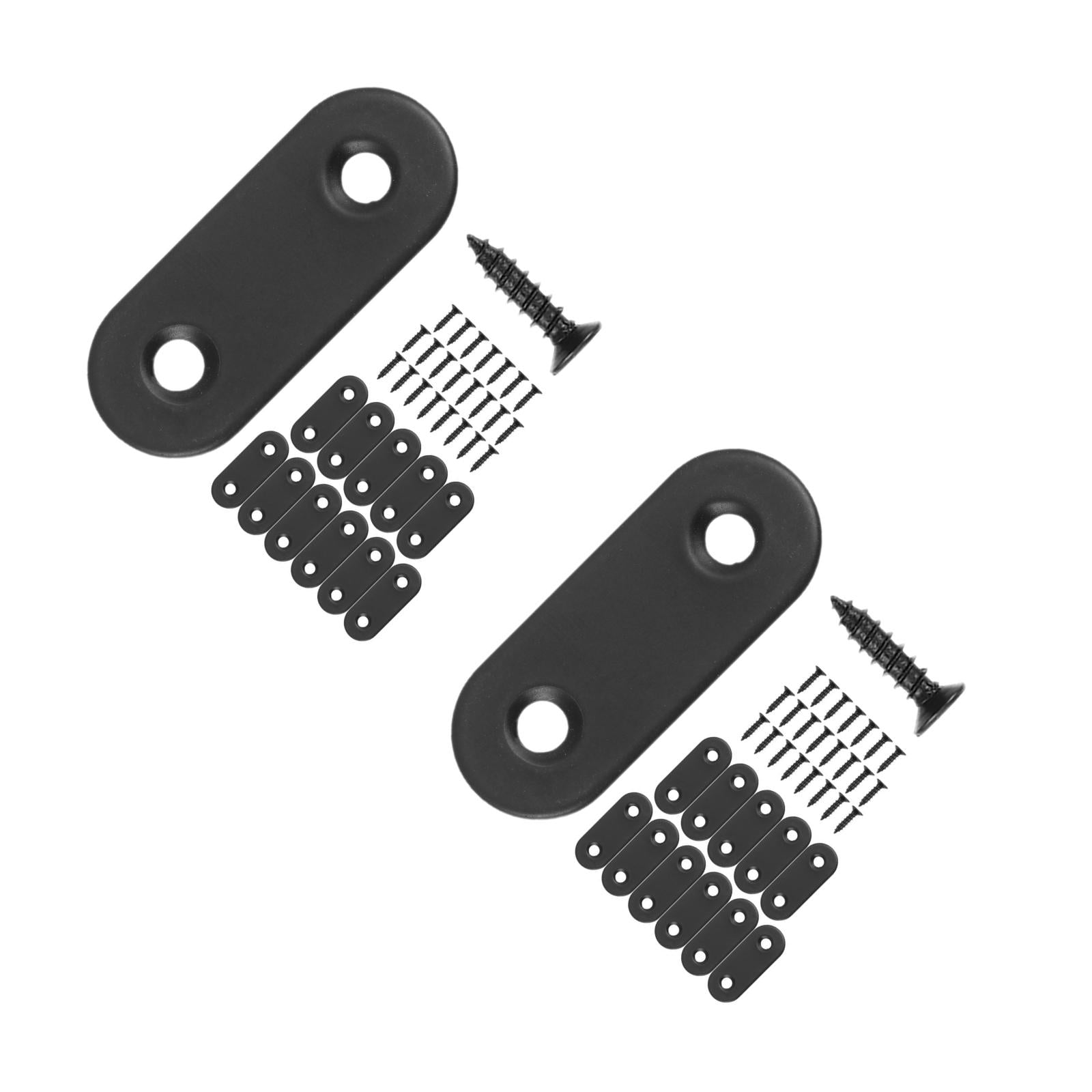 HOMEMAXS 48 pcs Stainless Steel Flat Straight Brace Brackets Shelf ...