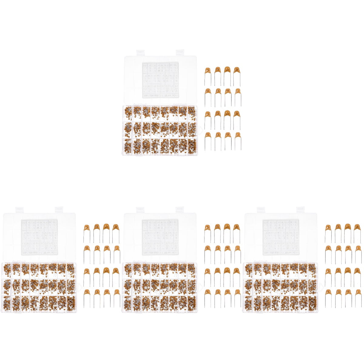 HOMEMAXS 4800 pcs Capacitor Kit Assorted Ceramic Capacitor Kit ...