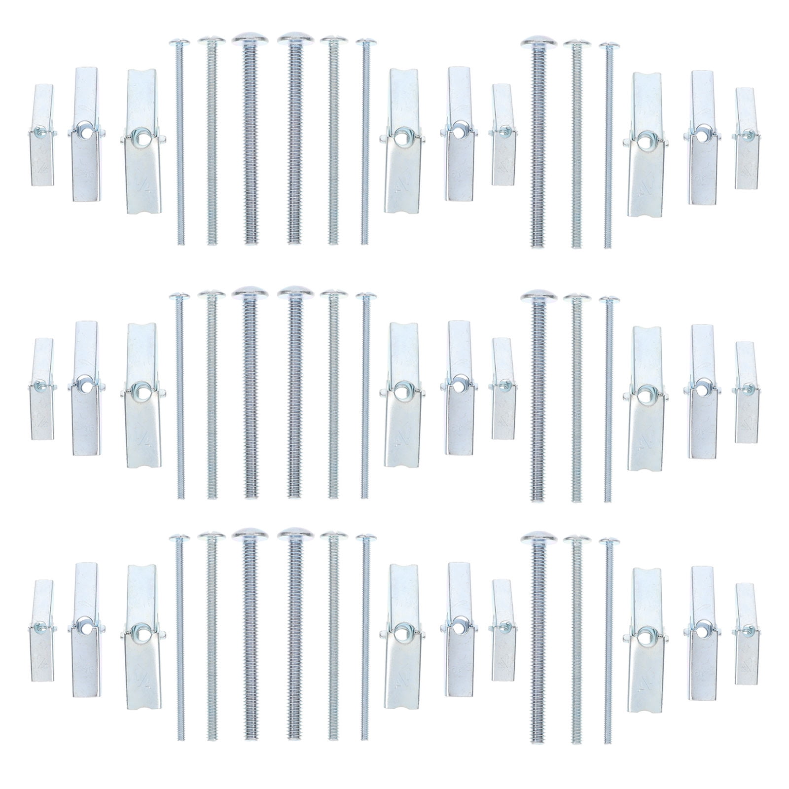 HOMEMAXS 48PCS Toggle Bolt And Wing Nut Kit Heavy Duty Drywall Hollow ...