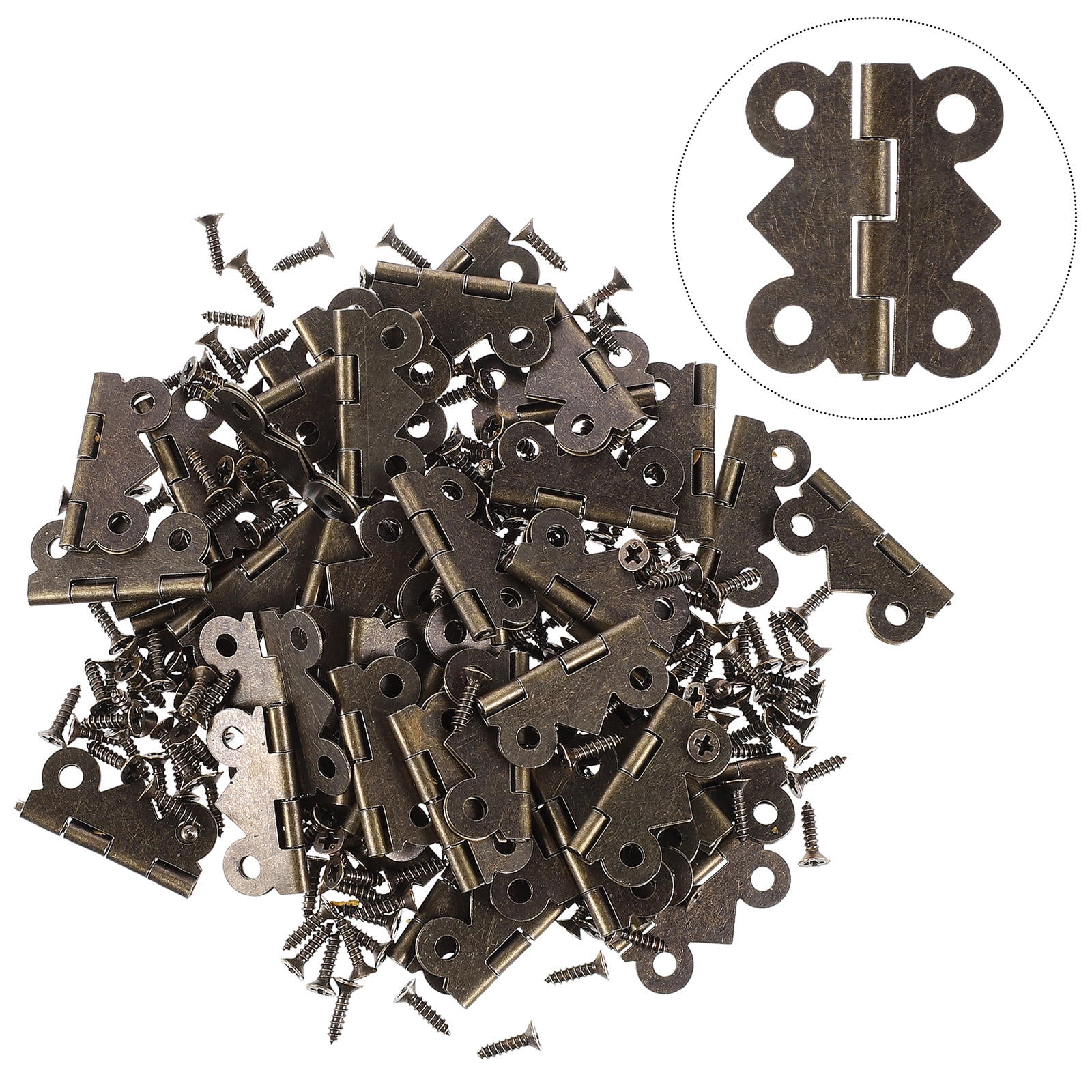 48Pack Hinges for Furniture Assembly 180 Degree Opening for Cabinets ...
