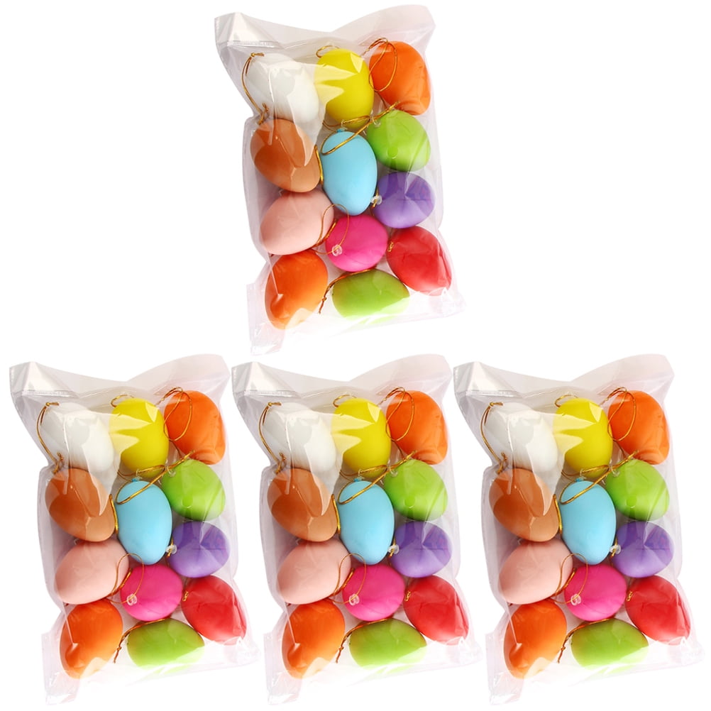 HOMEMAXS 48Pcs Plastic Easter Eggs Plastic Dinosaur Eggs Easter Hanging ...
