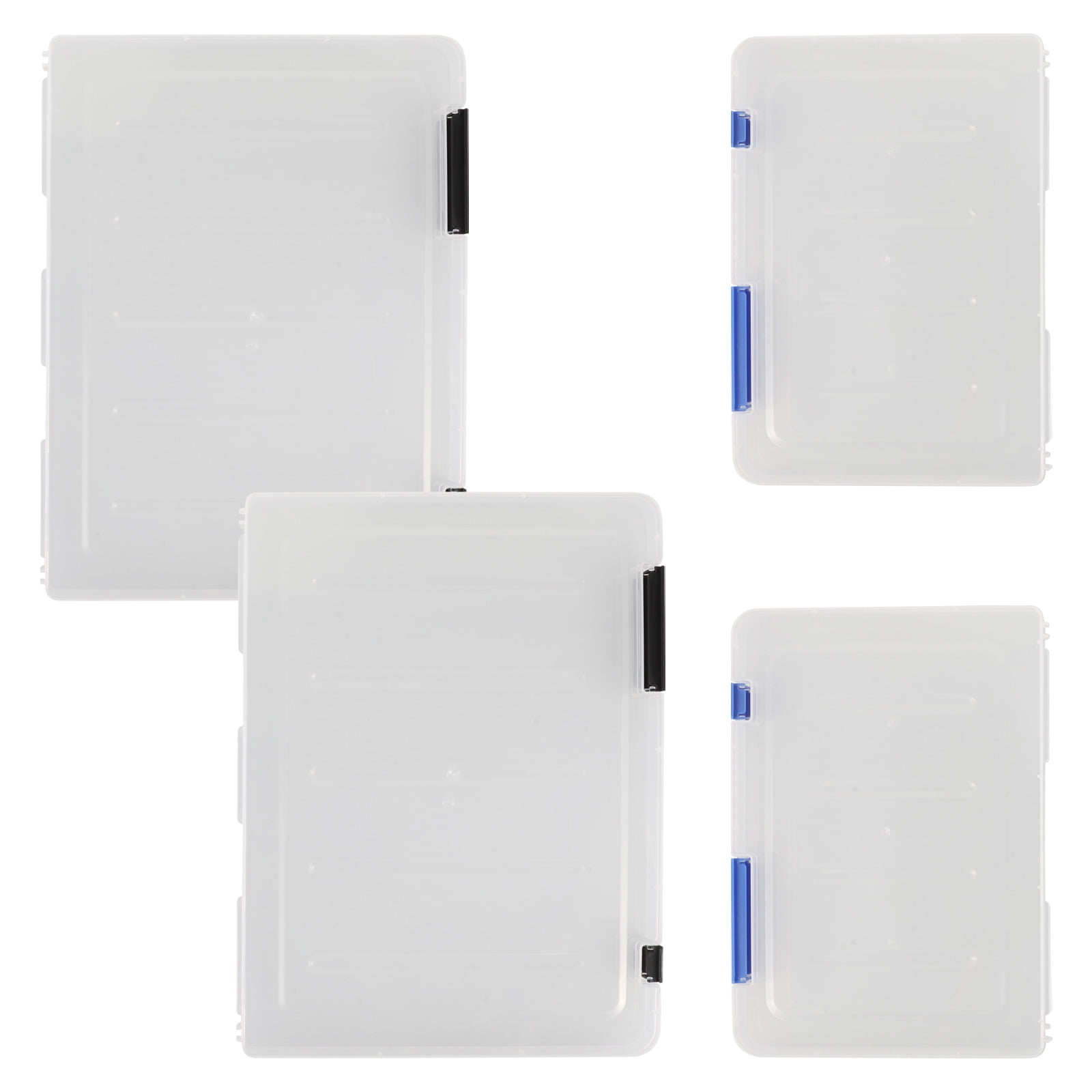 HOMEMAXS 4Pcs A4 A5 Paper Storage Box Plastic Portable Project Case ...