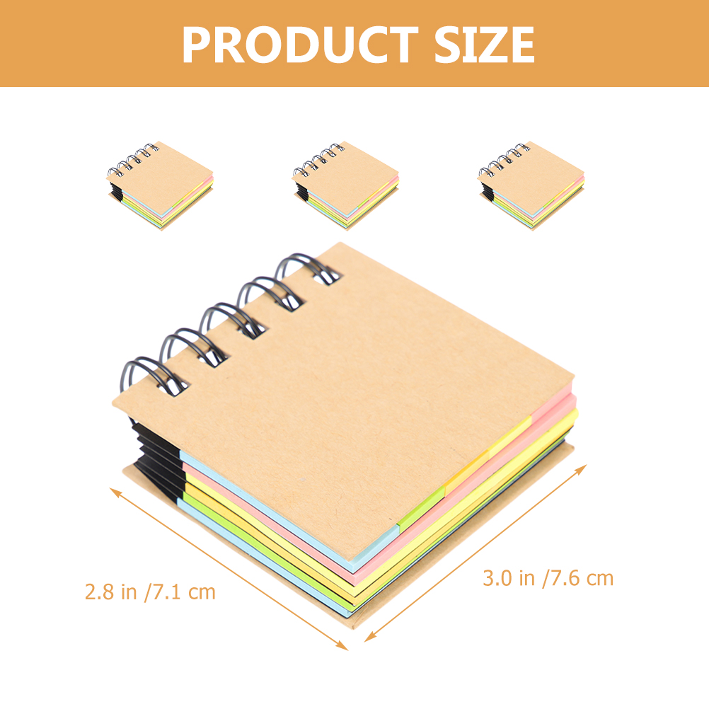 Minkissy Compact Notebook Assorted Color 4Pcs 1Set For Friends ...