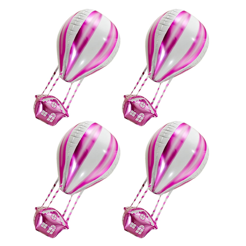 HOMEMAXS 4Pcs Hot Air Balloon Shape Aluminum Foil Balloons Kids ...
