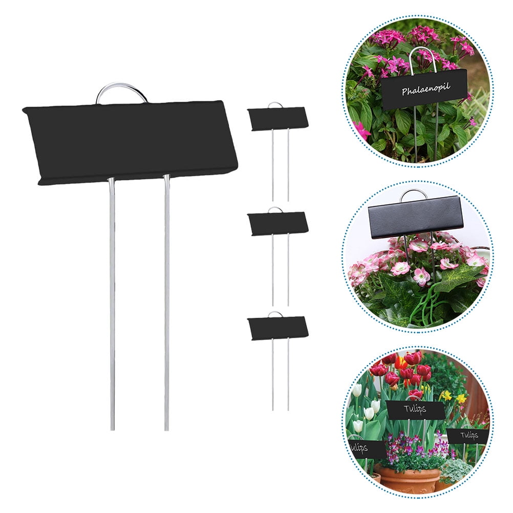 HOMEMAXS 4Pcs Metal Plant Label Metal Garden Labels Markers Plant Name ...