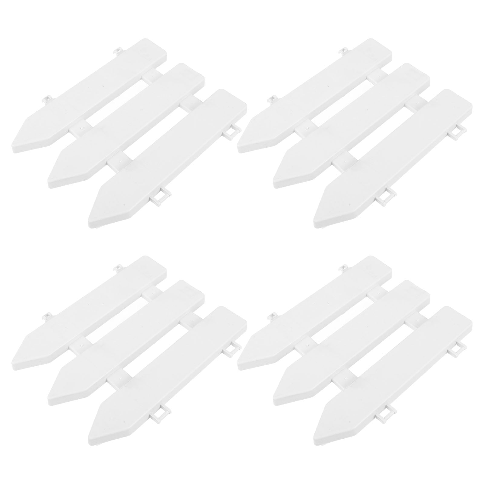 HOMEMAXS 4Pcs Multi-use Fence Garden Edging Border Plastic Plant Fence ...