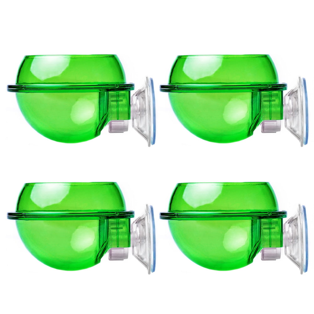 DEEPCRAFF Reptile Suction Cup Feeder Reptile Feeder Green 4Pcs ...