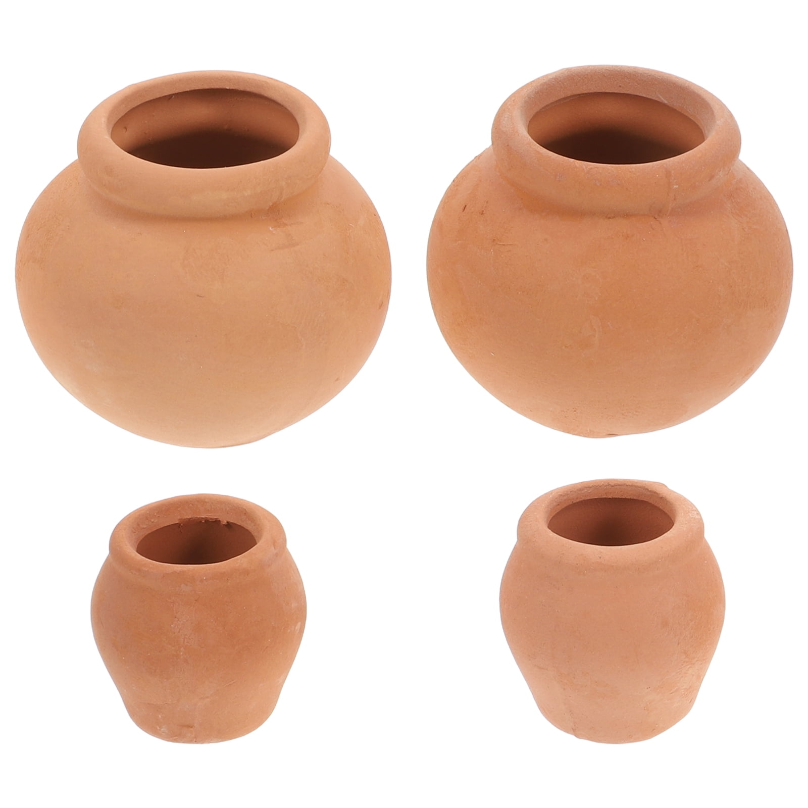 HOMEMAXS 4Pcs Small Terracotta Pots Succulent Pot Terracotta Planter ...