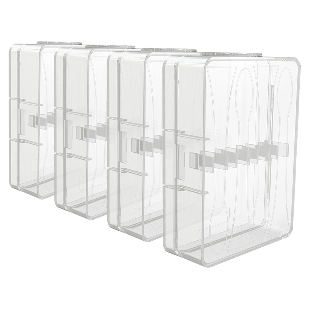 HOMEMAXS 4Pcs Tooth Brush Heads Storage Case Tooth Brush Head Box Brush ...