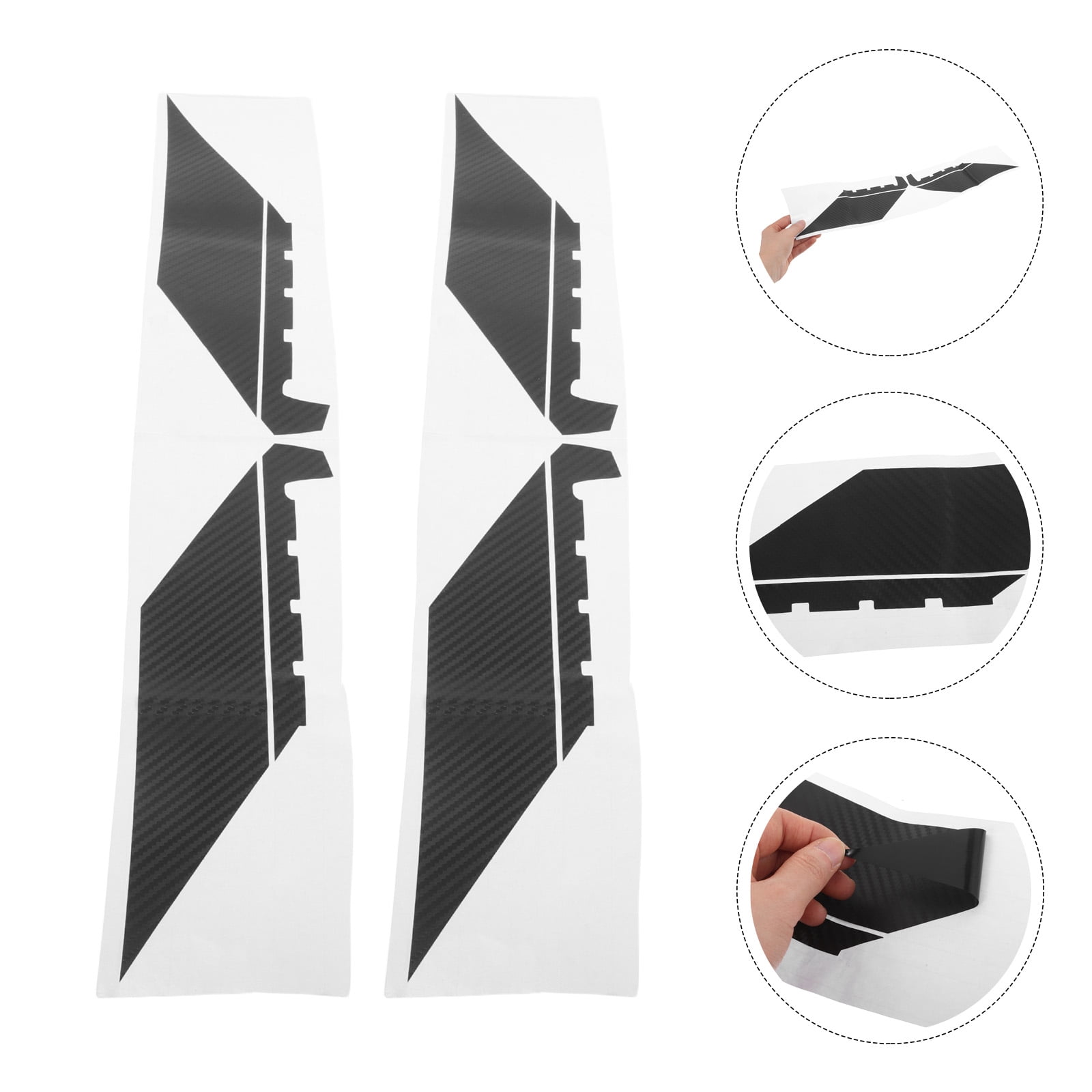 4pc Vehicle Car Hood Decal Stickers Carbon Fiber Pattern Stickers Car ...