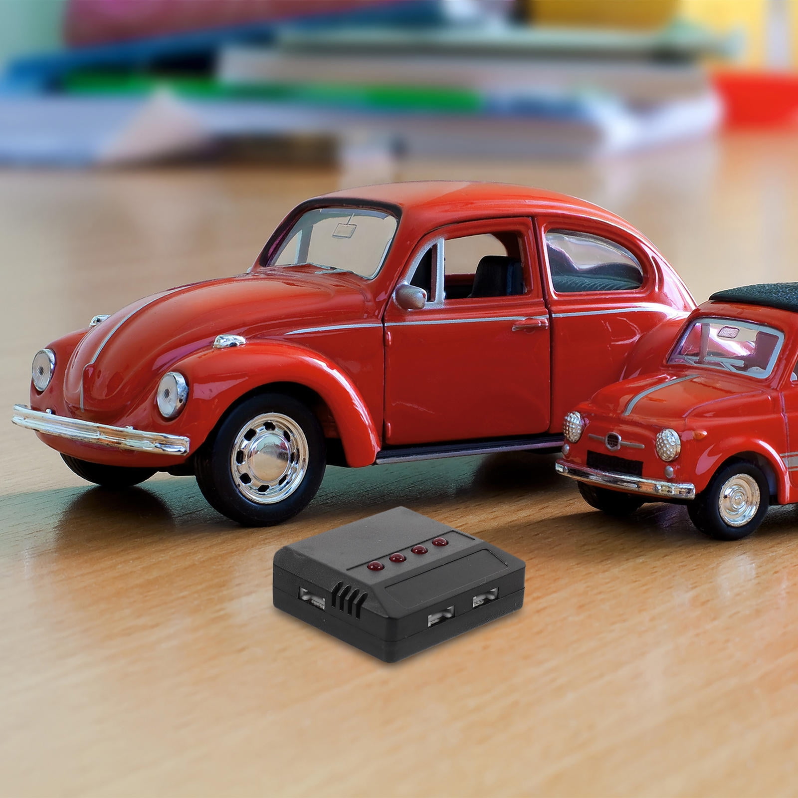 HOMEMAXS 4pcs 3.7V 800mAh Rechargeable Lipo Battery with Charger for ...