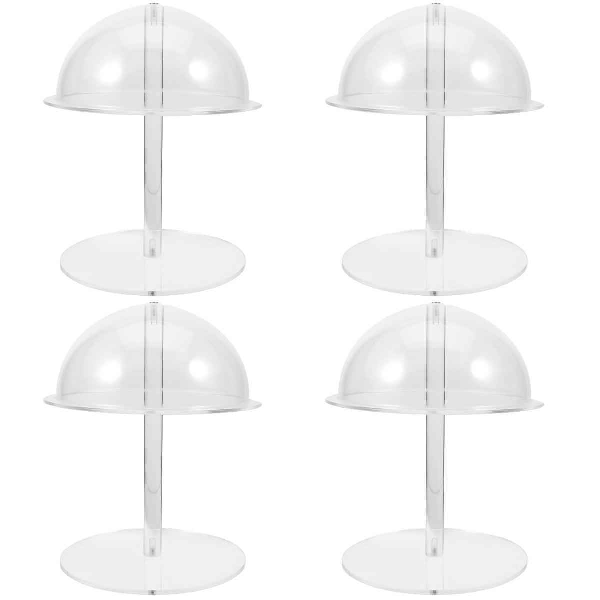 HOMEMAXS 4pcs Acrylic Hat Display Stand Hat Display Holder Clear Hat ...