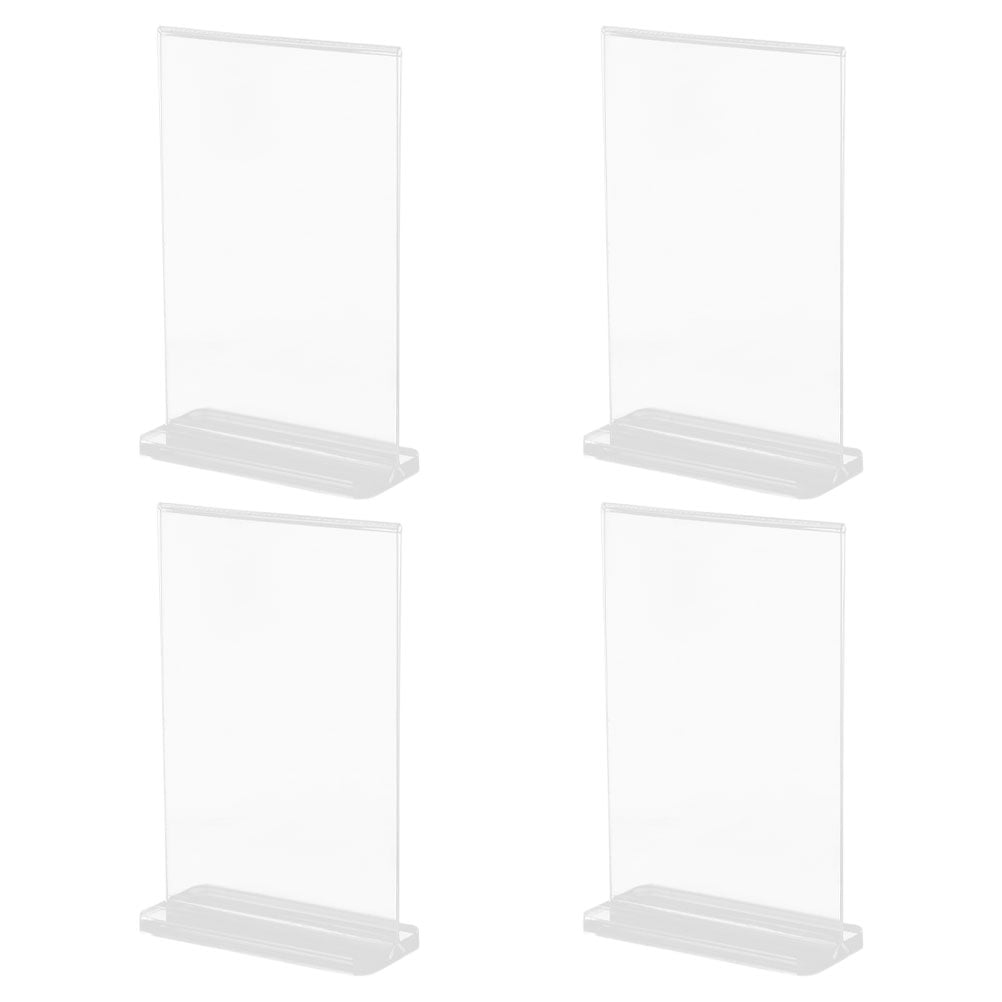 HOMEMAXS 4pcs Acrylic Photo Stand Menu Board for Party Acrylic Frame ...