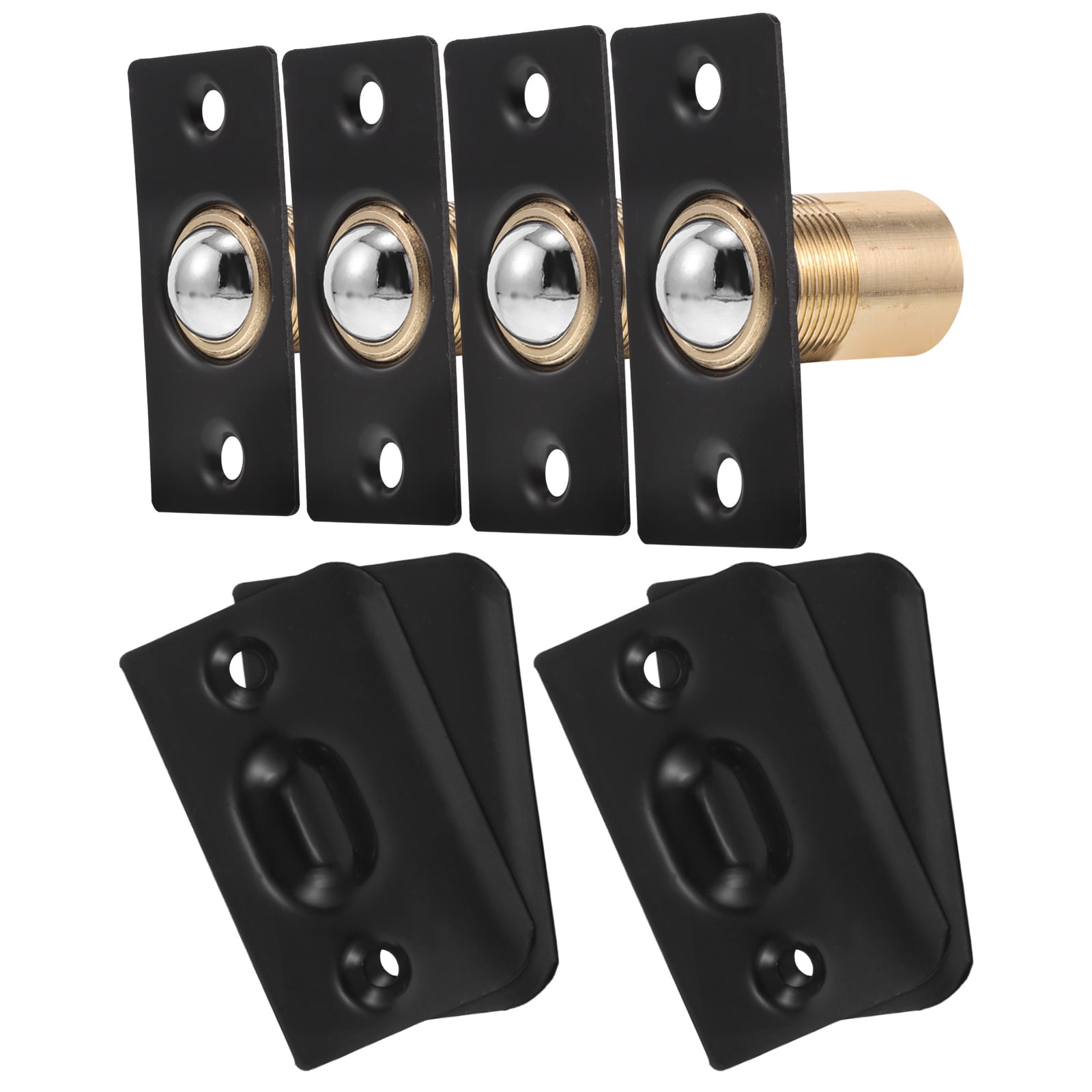 HOMEMAXS 4pcs Adjustable Door Ball Catch Heavy Duty Copper Stainless Steel Ball Latches Ball ...