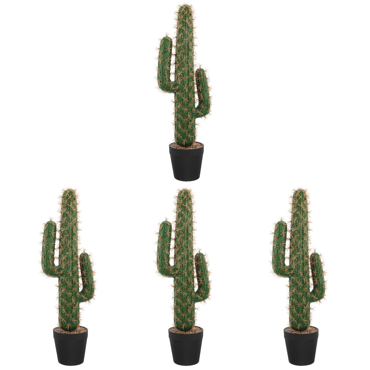 HOMEMAXS 4pcs Artificial Cactus Succulent Plant Faux Fake Cacti Plant ...