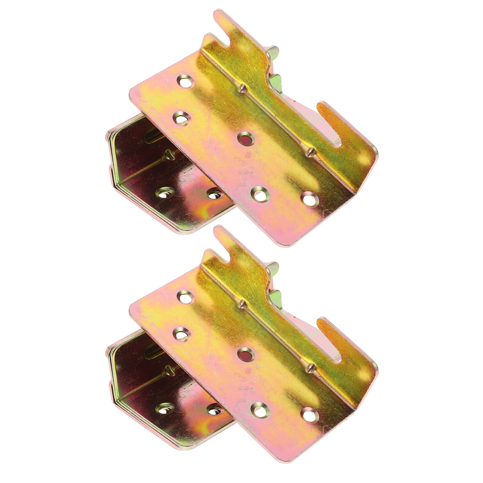 HOMEMAXS 4pcs Bed Frame Fasteners Bed Rail Attachments Wooden Bed Frame ...