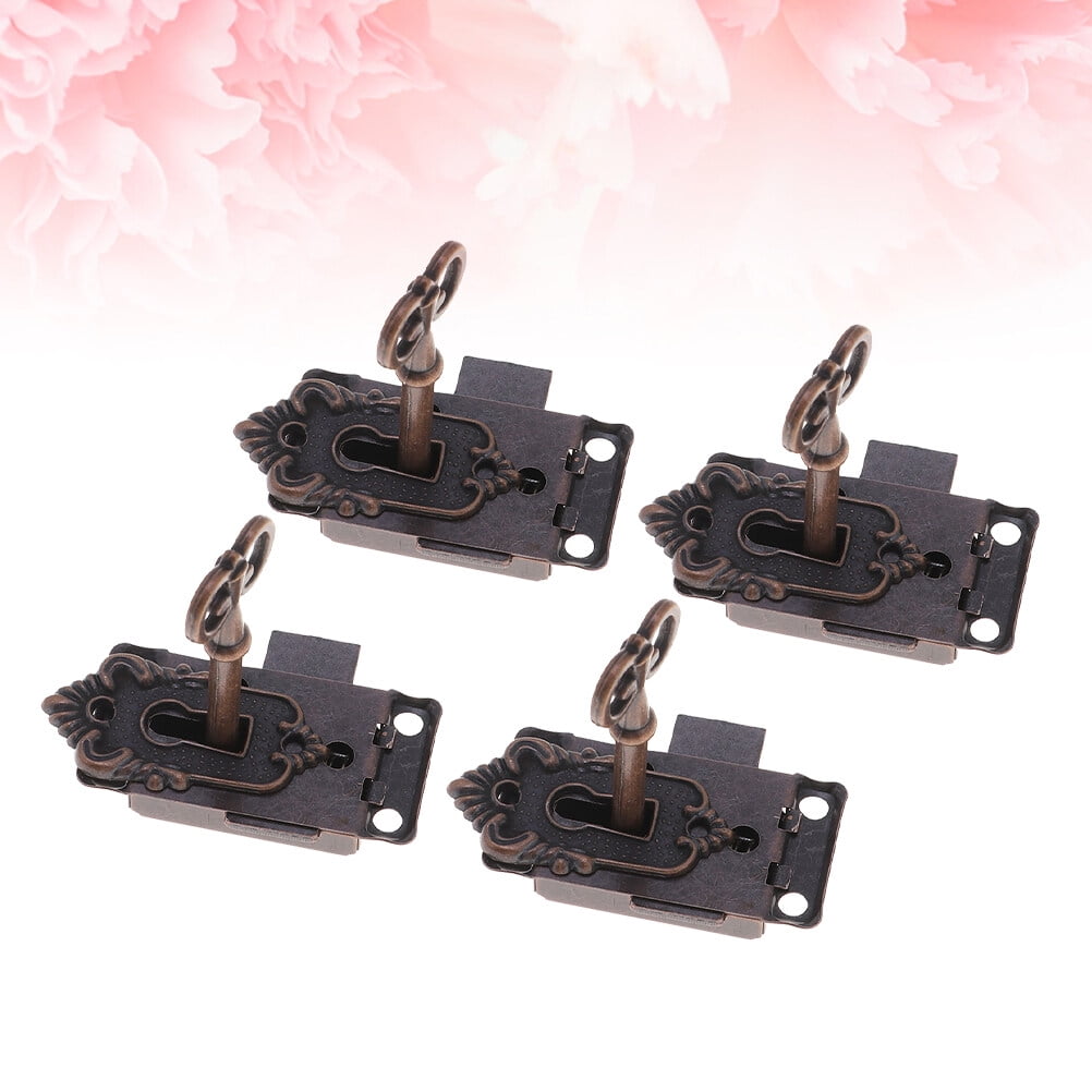 Minkissy Latch Buckle Small Hasp Jewelry Box Latches Black - Walmart.com