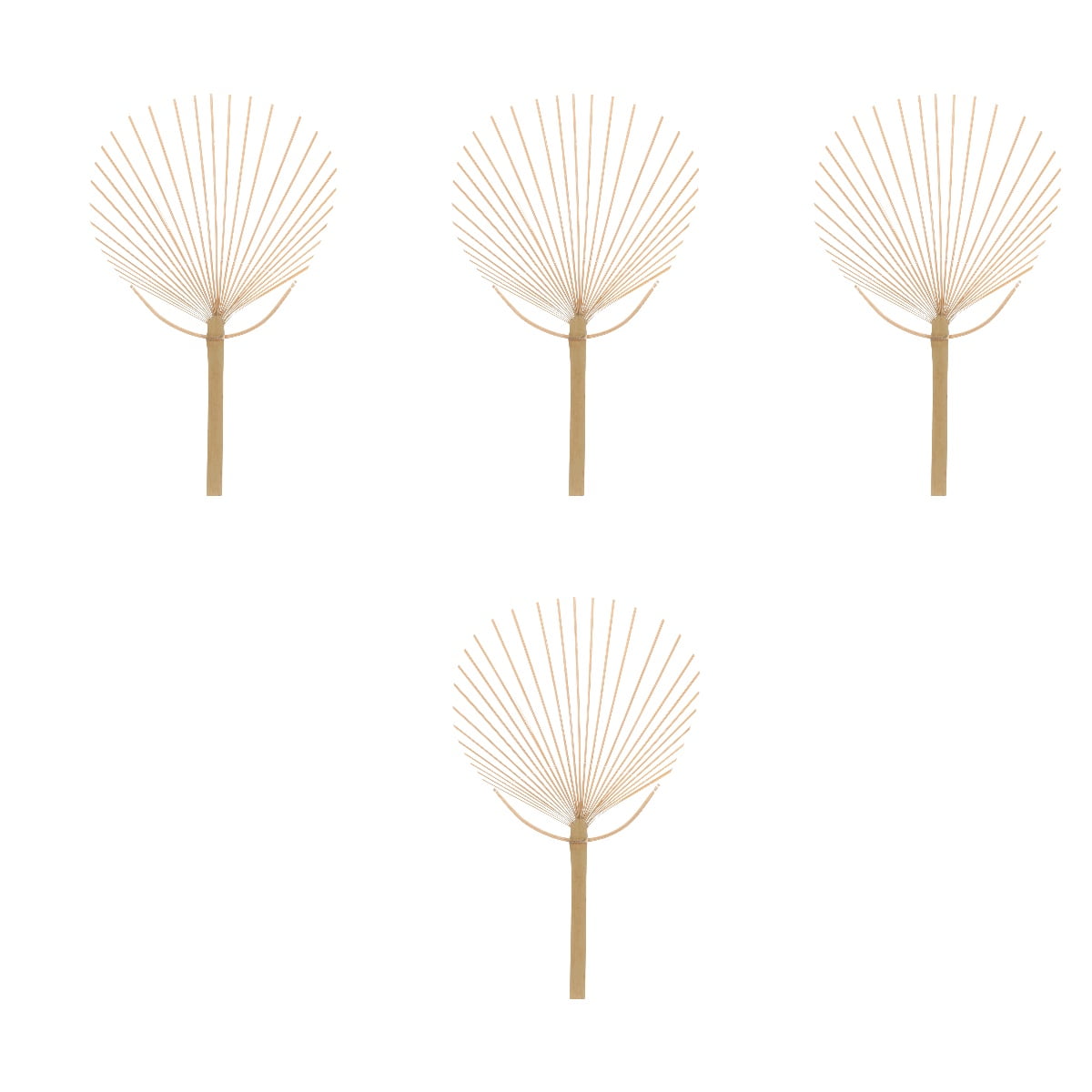 HOMEMAXS 4pcs Blank Fan Wood Frame Hand Fan Making Material Sturdy Hand ...