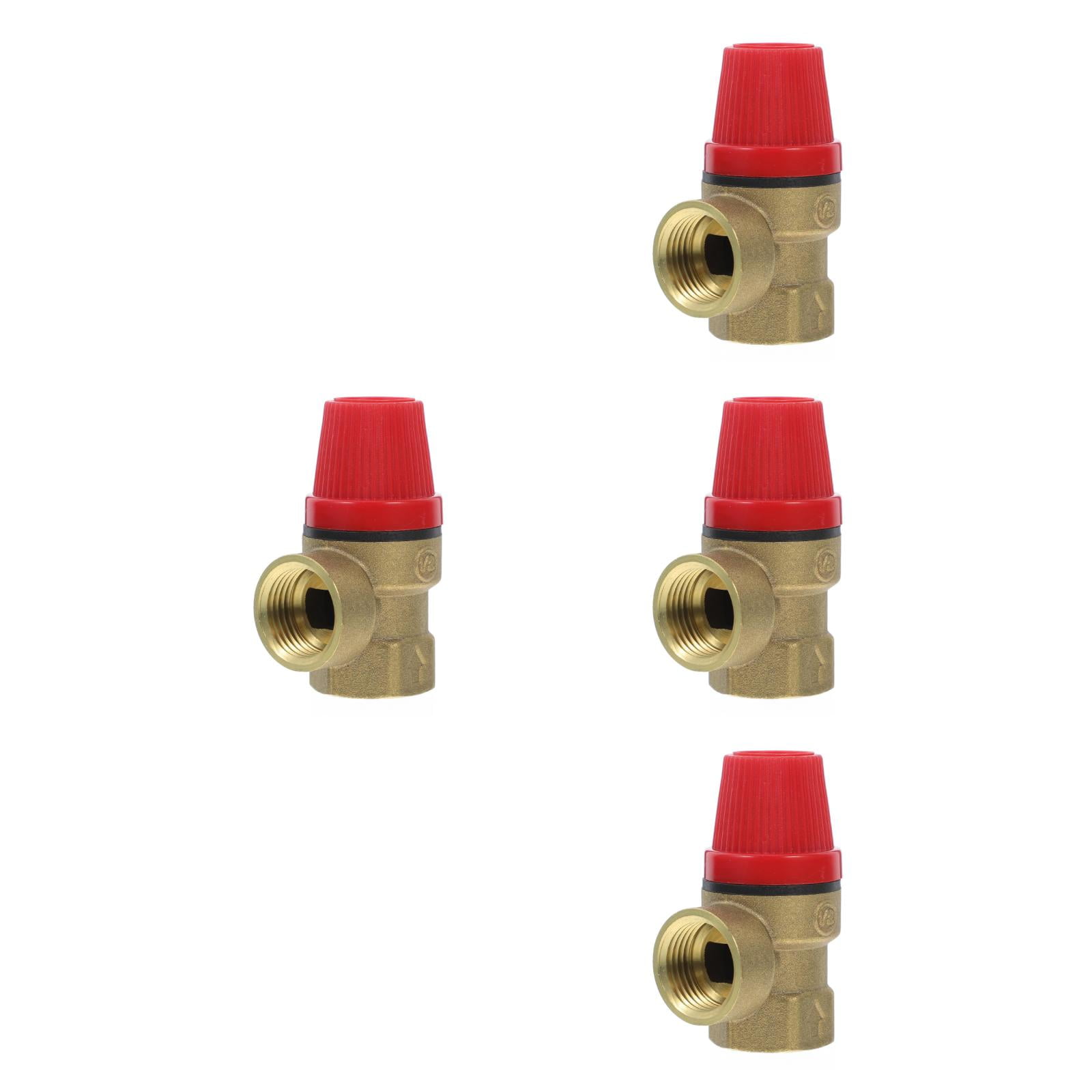 HOMEMAXS 4pcs Brass Pressure Reducer Valve 1/2 for Boilers DN15 Thin ...