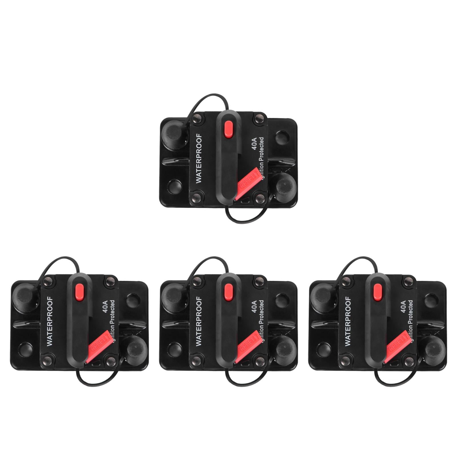 HOMEMAXS 4pcs Circuit Breaker Fuse Inverter Marine Trailer Waterproof ...