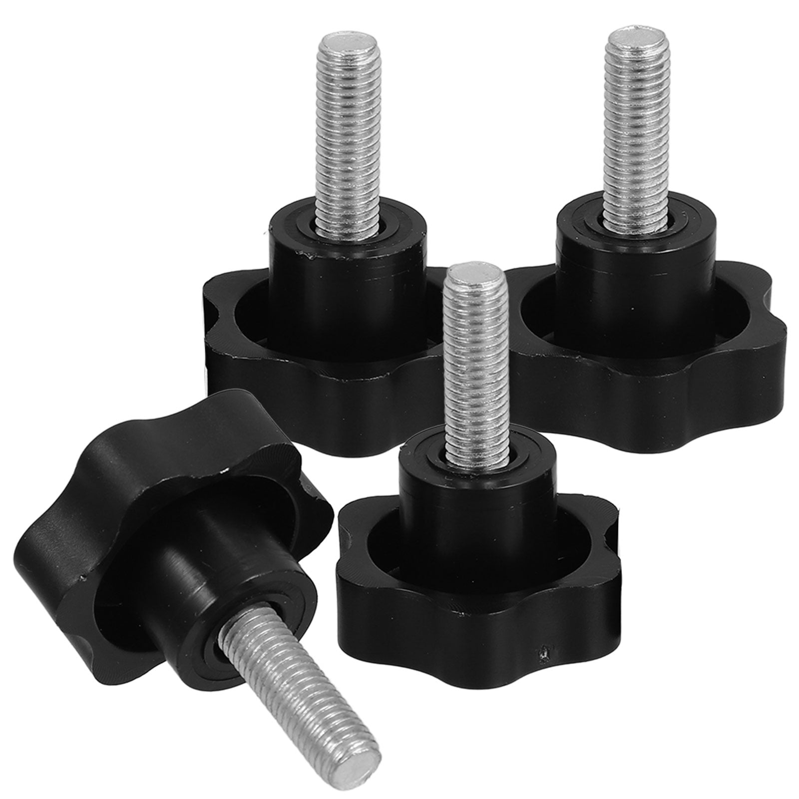 HOMEMAXS 4pcs Clamping Knobs Stainless Steel Male Thread Thumb Screw on Type Plastic Round Head ...