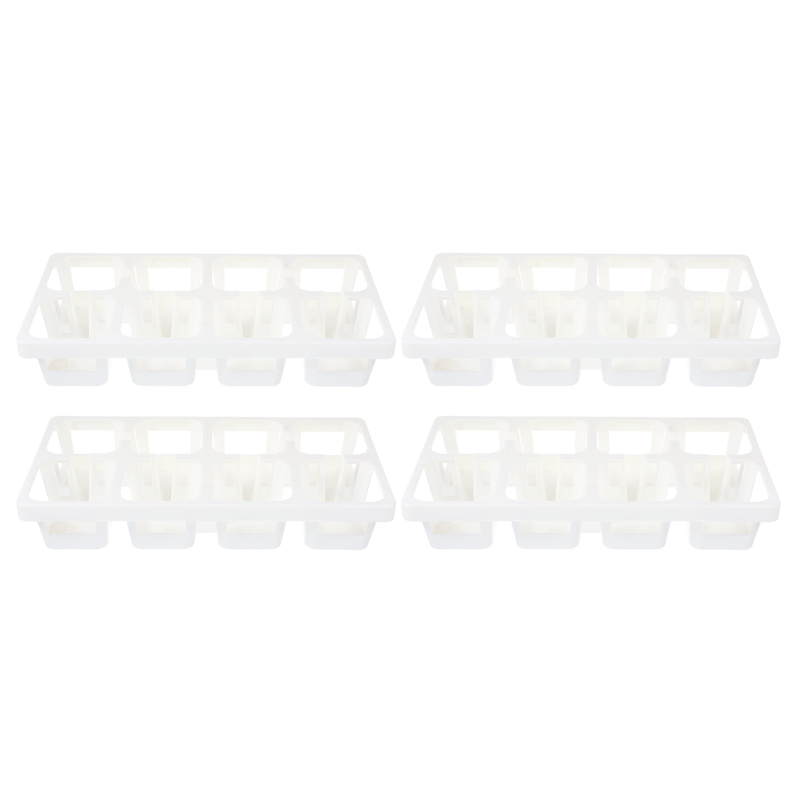 HOMEMAXS 4pcs Compact 8-Hole Nursery Pot Bracket Plastic Plant ...