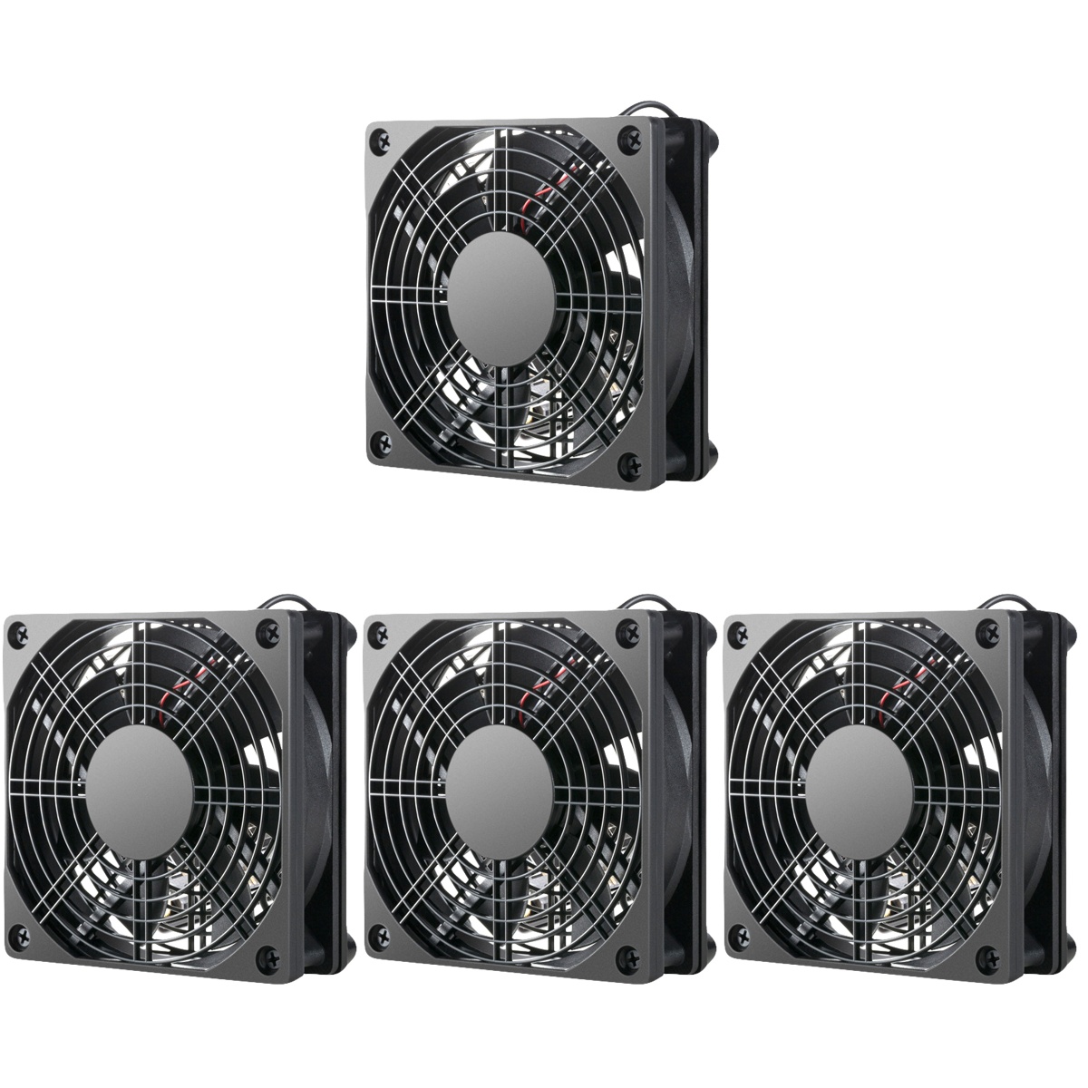 HOMEMAXS 4pcs Computer Case Cabinet Silent Cooling Fan 5V USB Heat ...