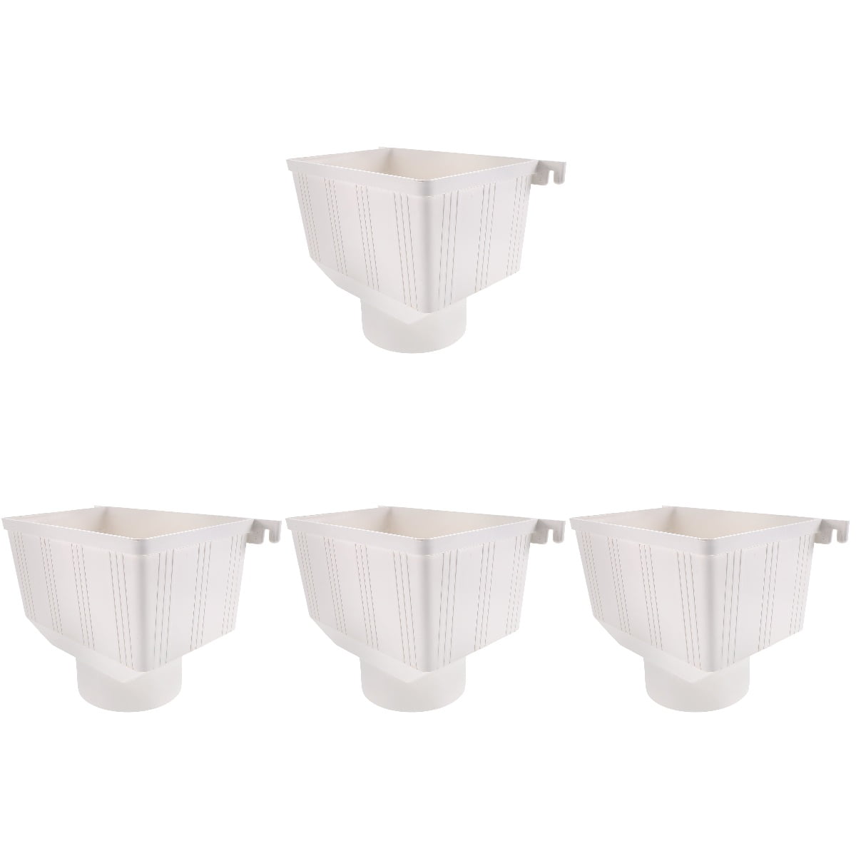 HOMEMAXS 4pcs Drain Connector Downspout Gutter Rainwater Funnel Outdoor ...