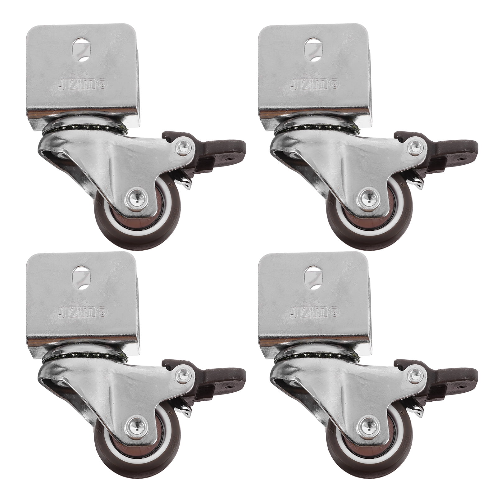 HOMEMAXS 4pcs Drawer Caster Wheel Plate Casters Trolleys Furniture ...