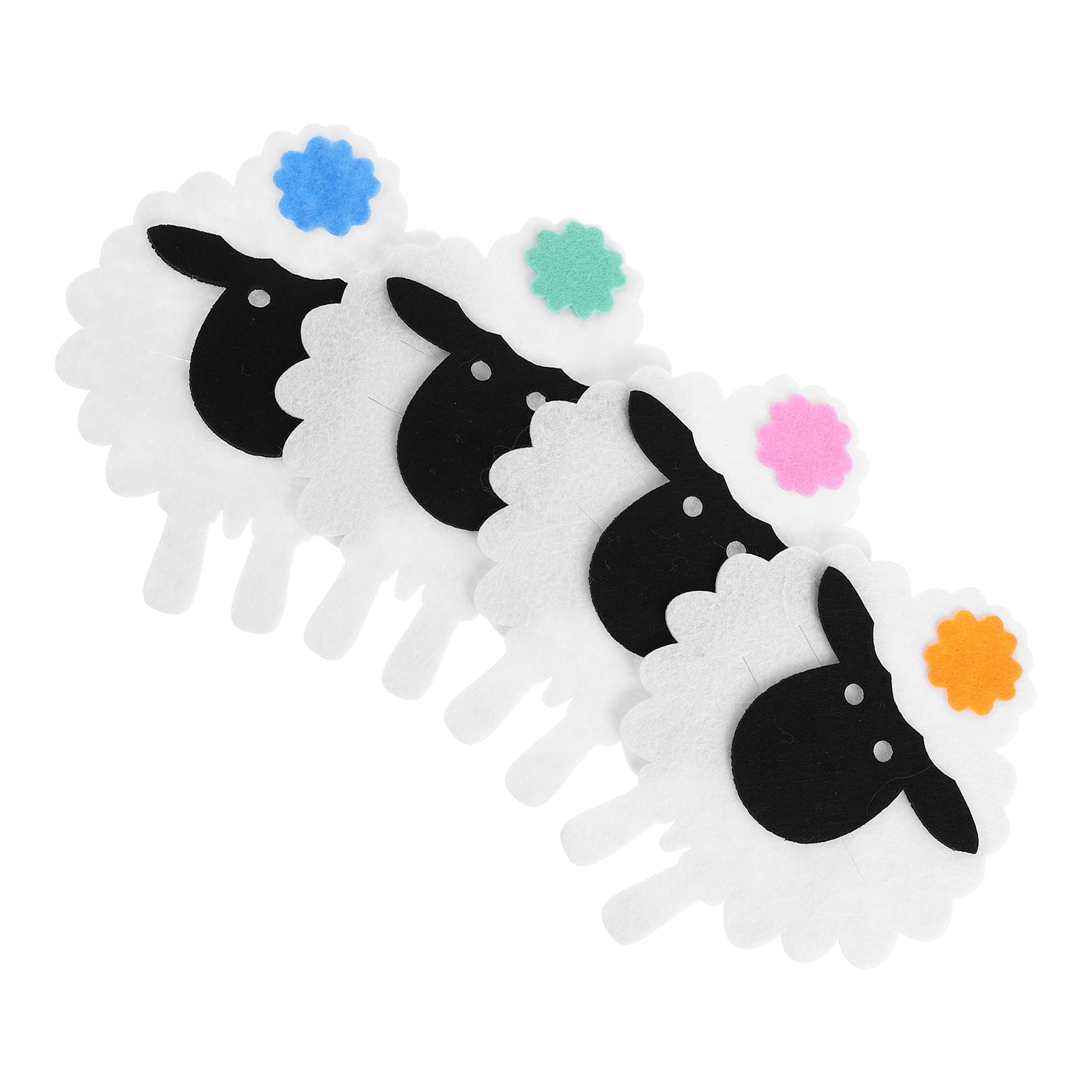 4pcs Easter Sheep Cutlery Bags Cartoon Sheep Tableware Holder Table ...
