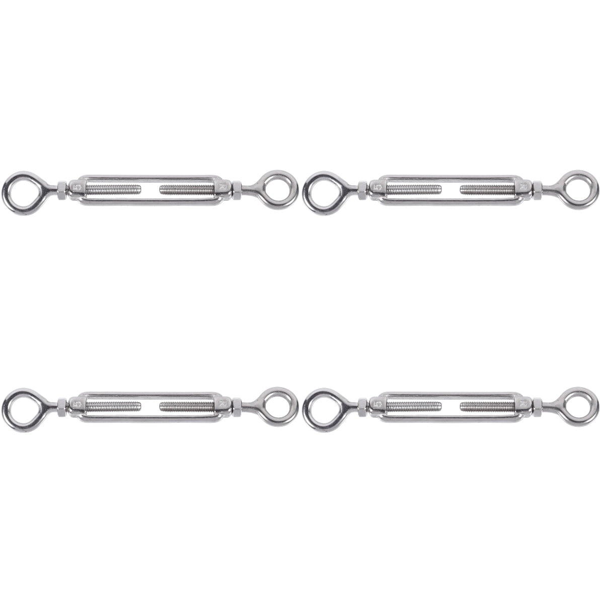 HOMEMAXS 4pcs Eye and Eye Turnbuckle Light Duty Wire Rope Tension ...