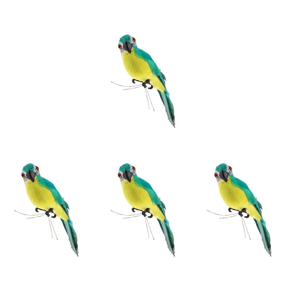HOMEMAXS 4pcs Fake Parrot for Craft Kids Educational Model Fake Parrot ...