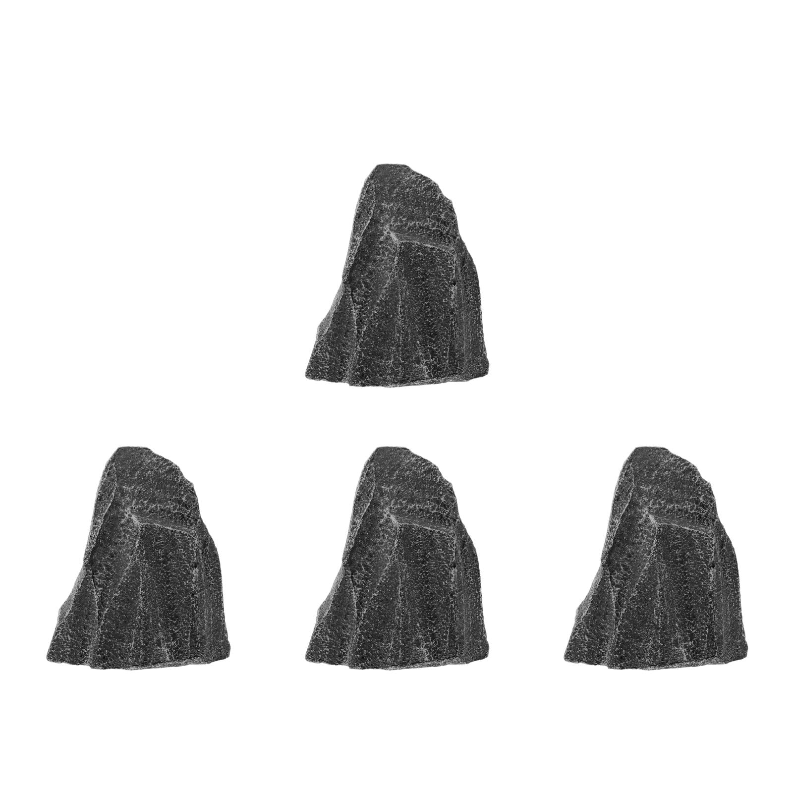 HOMEMAXS 4pcs Fake Rocks Realistic Landscape Rock Artificial Yard Rock ...