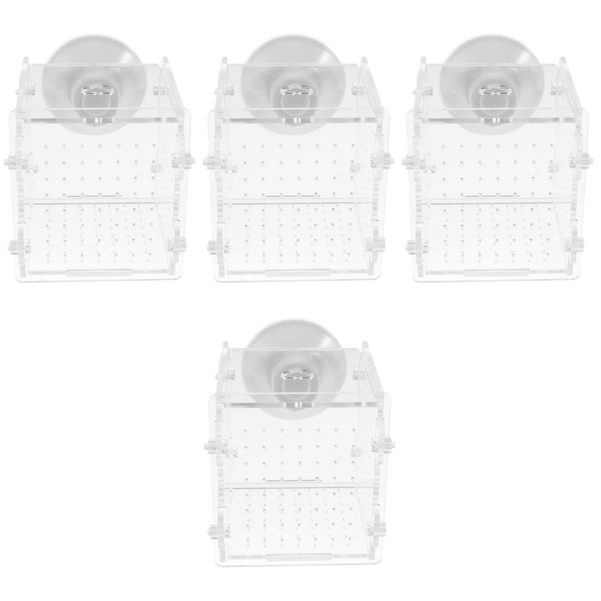 HOMEMAXS 4pcs Fish Box Visible Fish Breeding Box Fish Hatching Box Fish ...