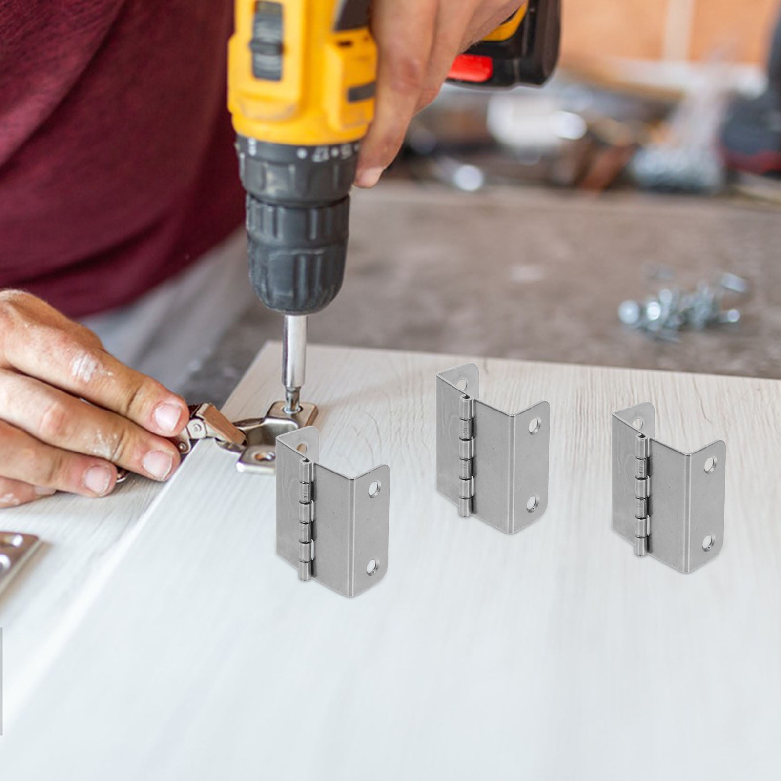 HOMEMAXS 4pcs Folding Table Hinges Metal Hinge Hinge Door Furniture ...