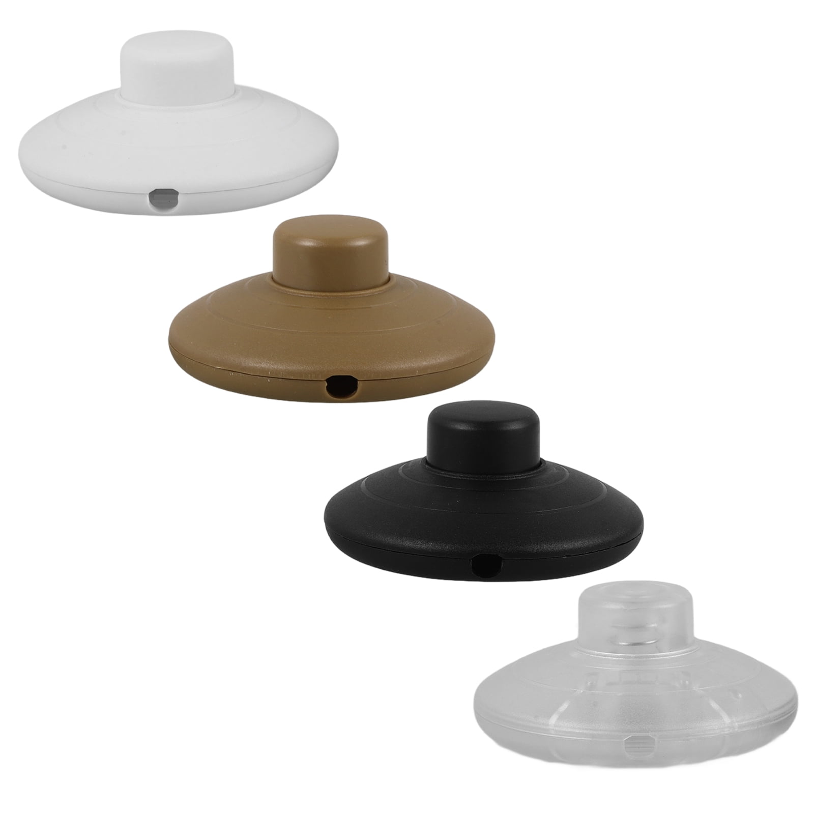 HOMEMAXS 4pcs Foot Pedal Switches Round Floor Lamp Inline Switches ...