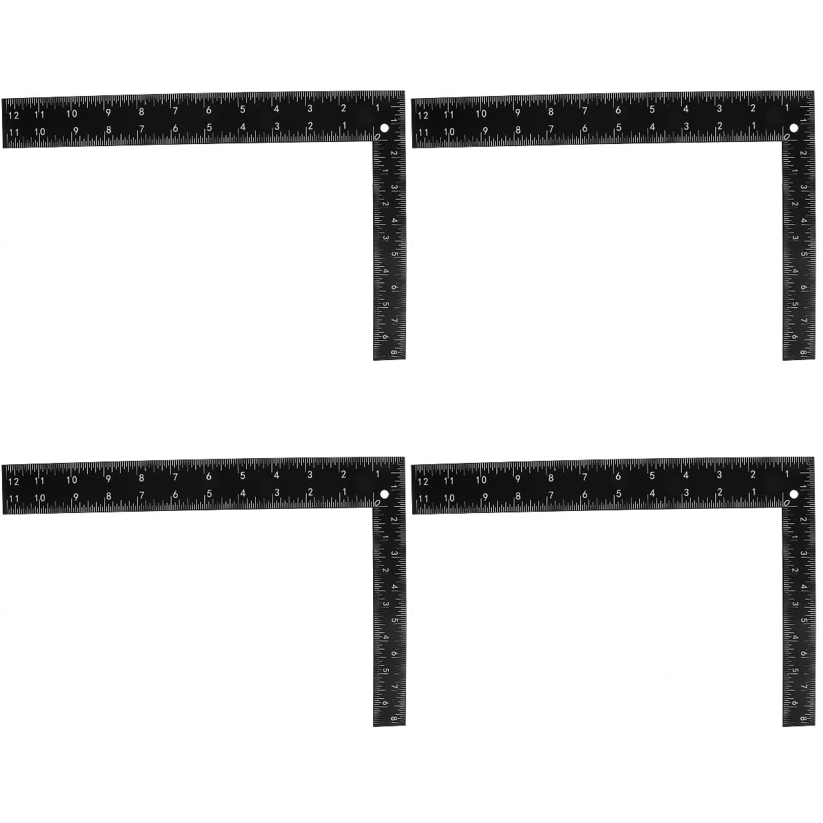 4pcs Framing Square Woodworking Measure Tool Precise Measuring Leather ...