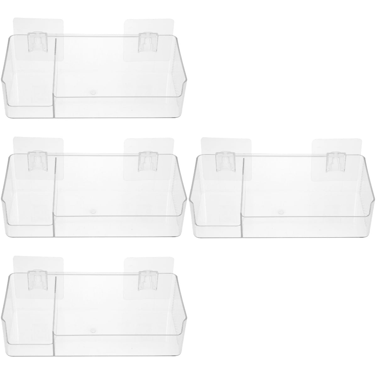 HOMEMAXS 4pcs Freezer Organizer Freezer Storage Box Refrigerator Side ...