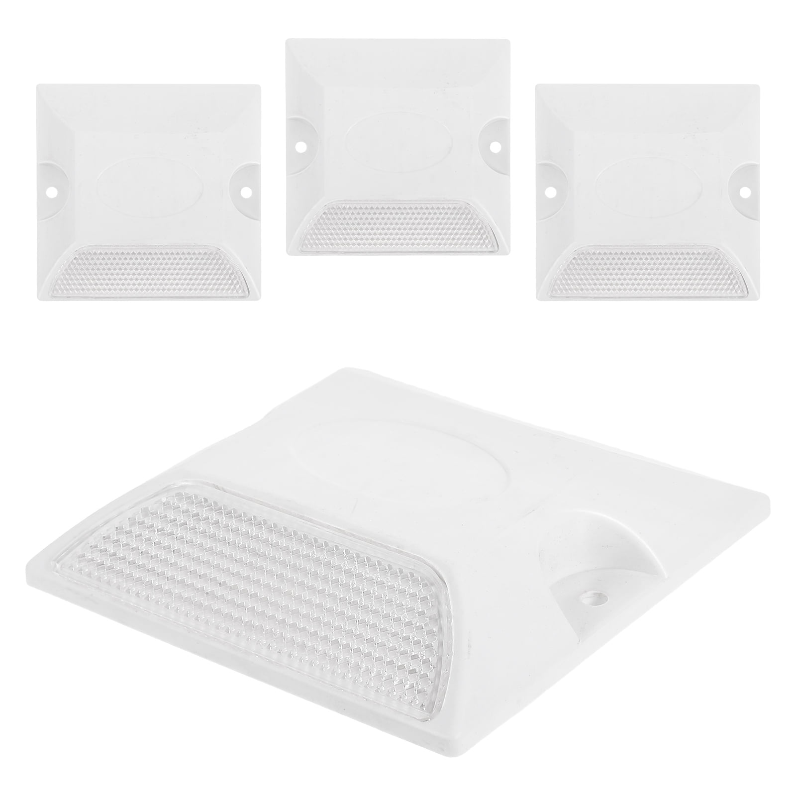 HOMEMAXS 4pcs Front Reflector Square Reflector For Driveway Safety ...