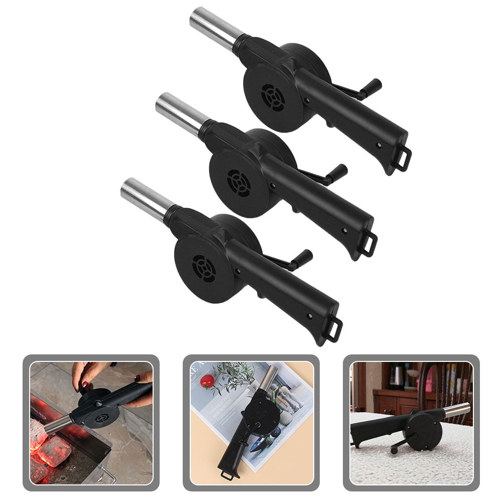 HOMEMAXS 4pcs Hand Crank Blower Portable Fire Blower for BBQ Hand Crank ...